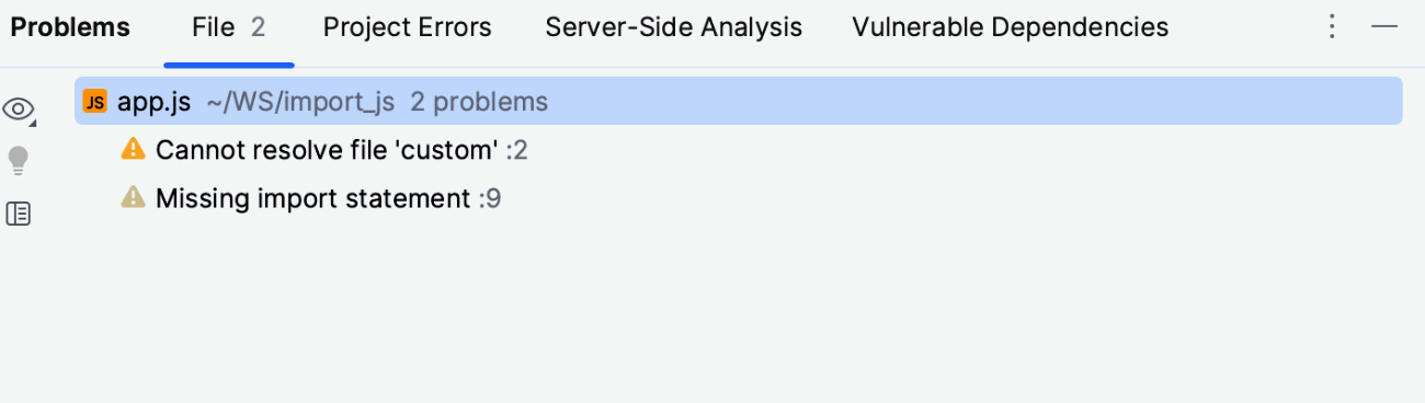 Run inspections | WebStorm Documentation