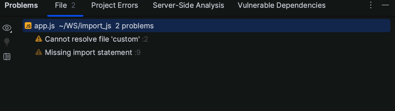 Run inspections | WebStorm Documentation