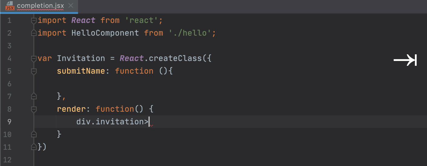 React | WebStorm Documentation