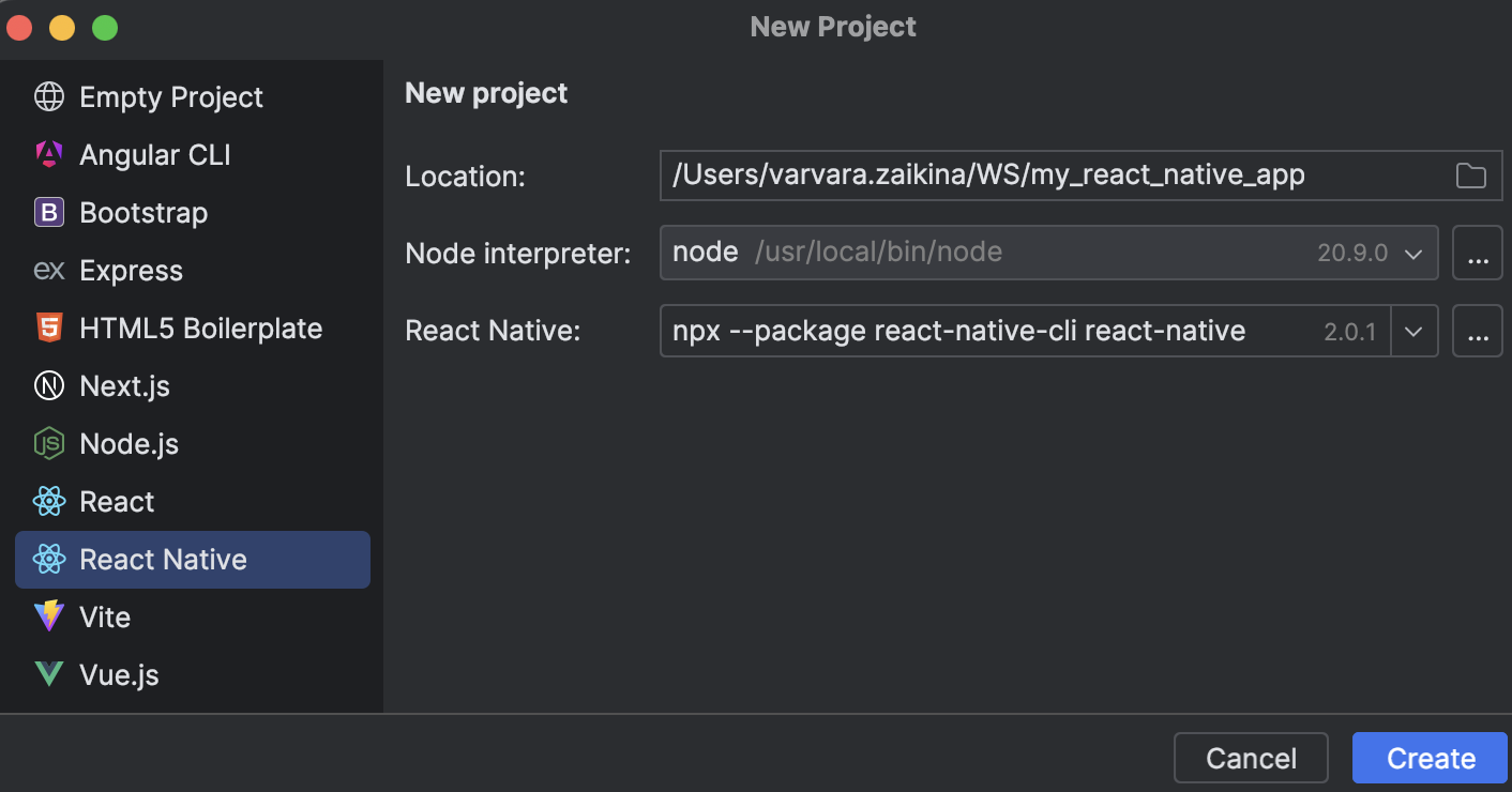 React Native | WebStorm Documentation