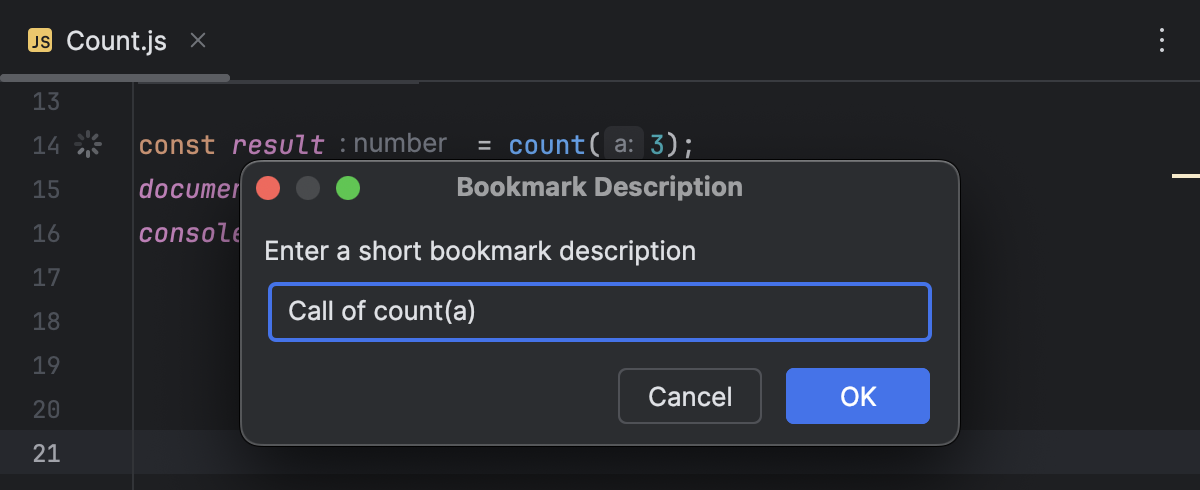 Bookmarks | WebStorm Documentation