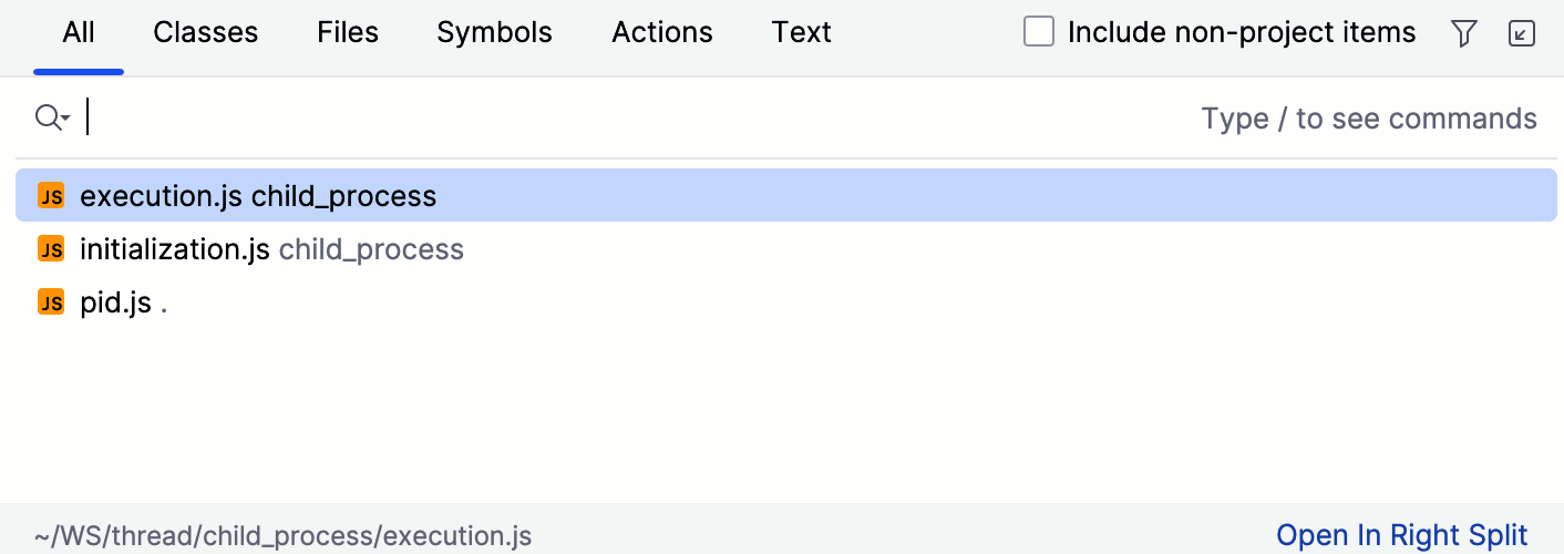 Search for a target by name (Search everywhere) | WebStorm Documentation