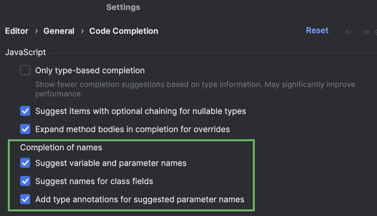 Code completion | WebStorm Documentation