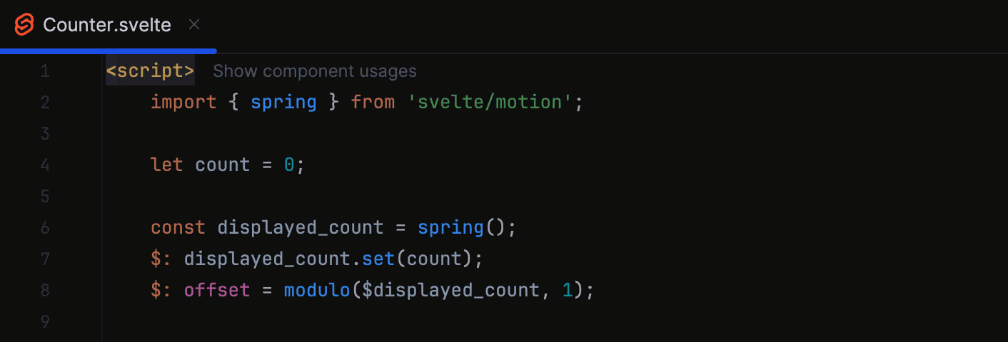 Svelte | WebStorm Documentation
