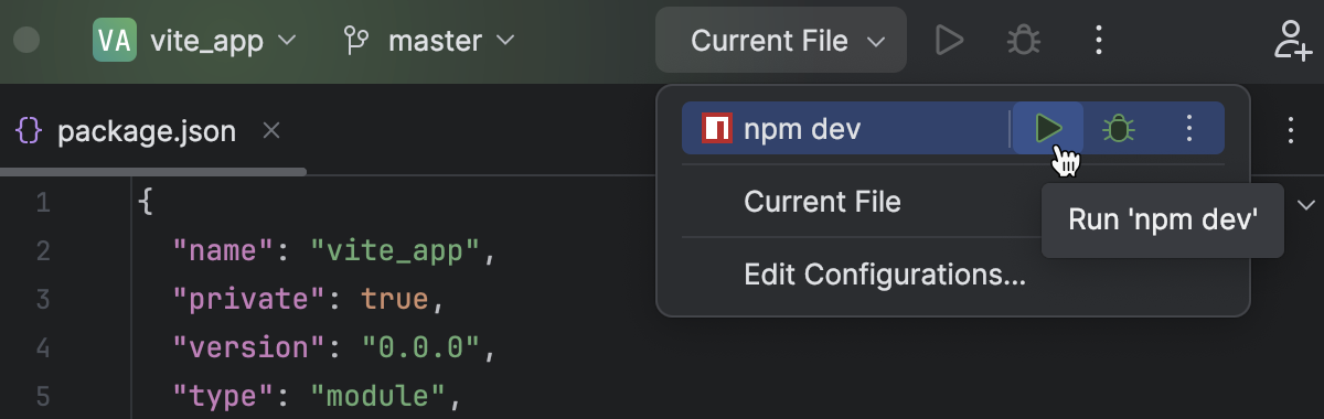 Vite | WebStorm Documentation