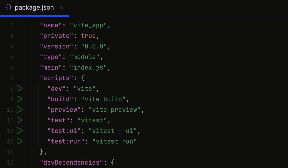 Vite | PyCharm Documentation