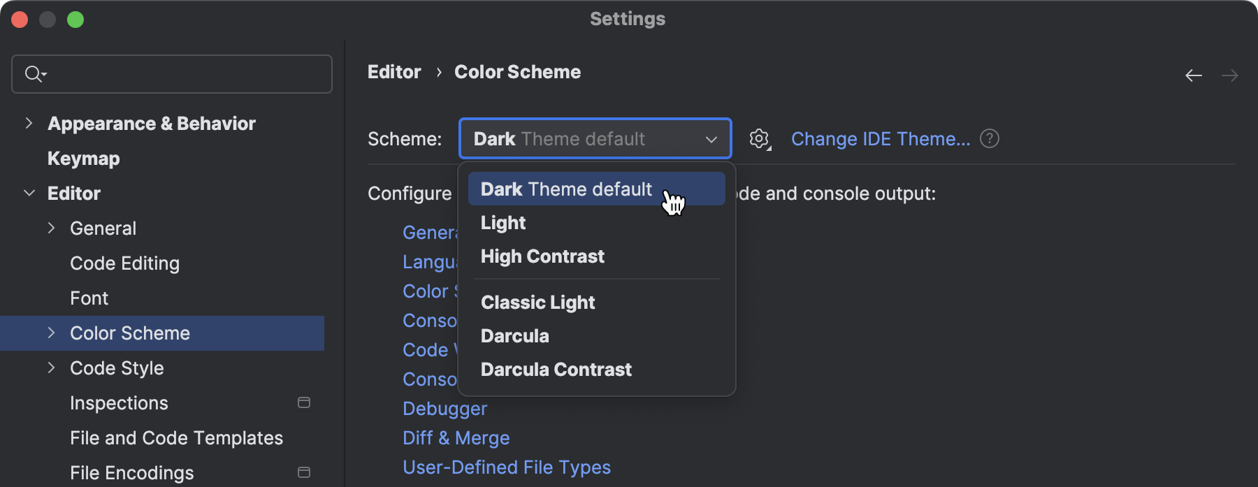 Colors and fonts | IntelliJ IDEA Documentation