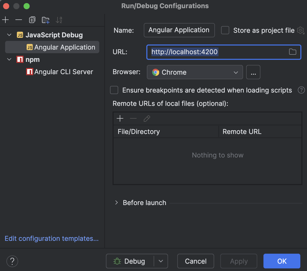 Angular | PyCharm Documentation
