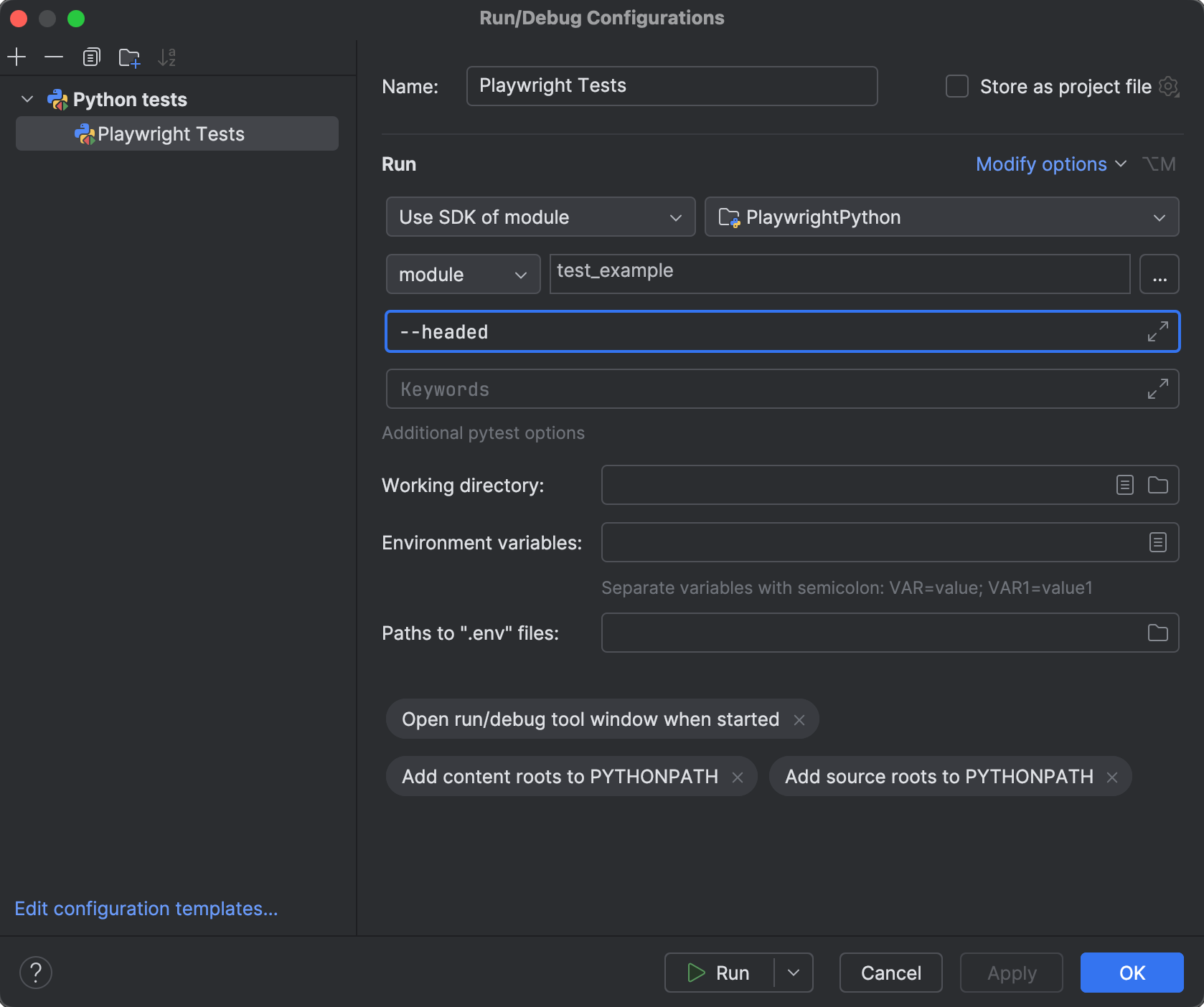 Playwright | IntelliJ IDEA Documentation