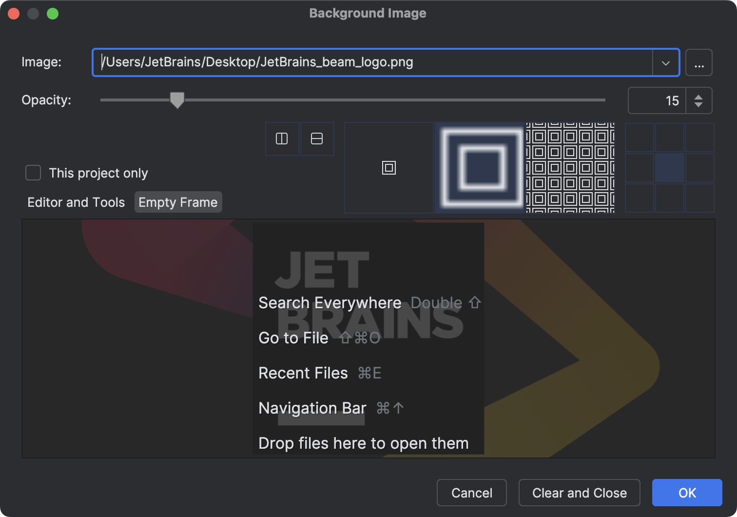 Background image | PyCharm Documentation