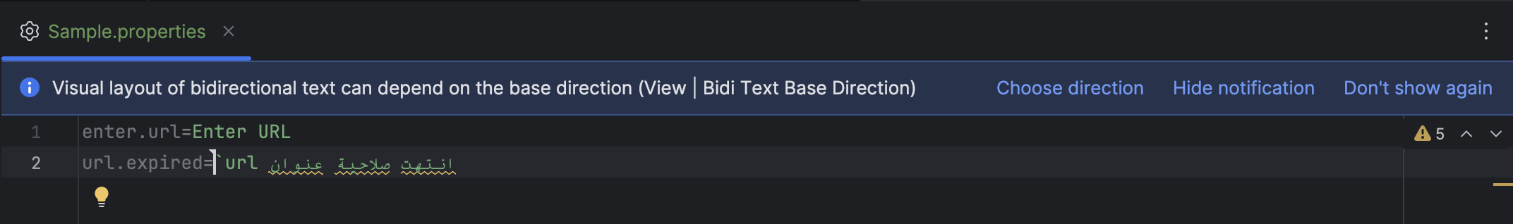Text direction | IntelliJ IDEA Documentation