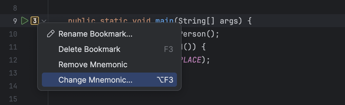 Bookmarks | IntelliJ IDEA Documentation
