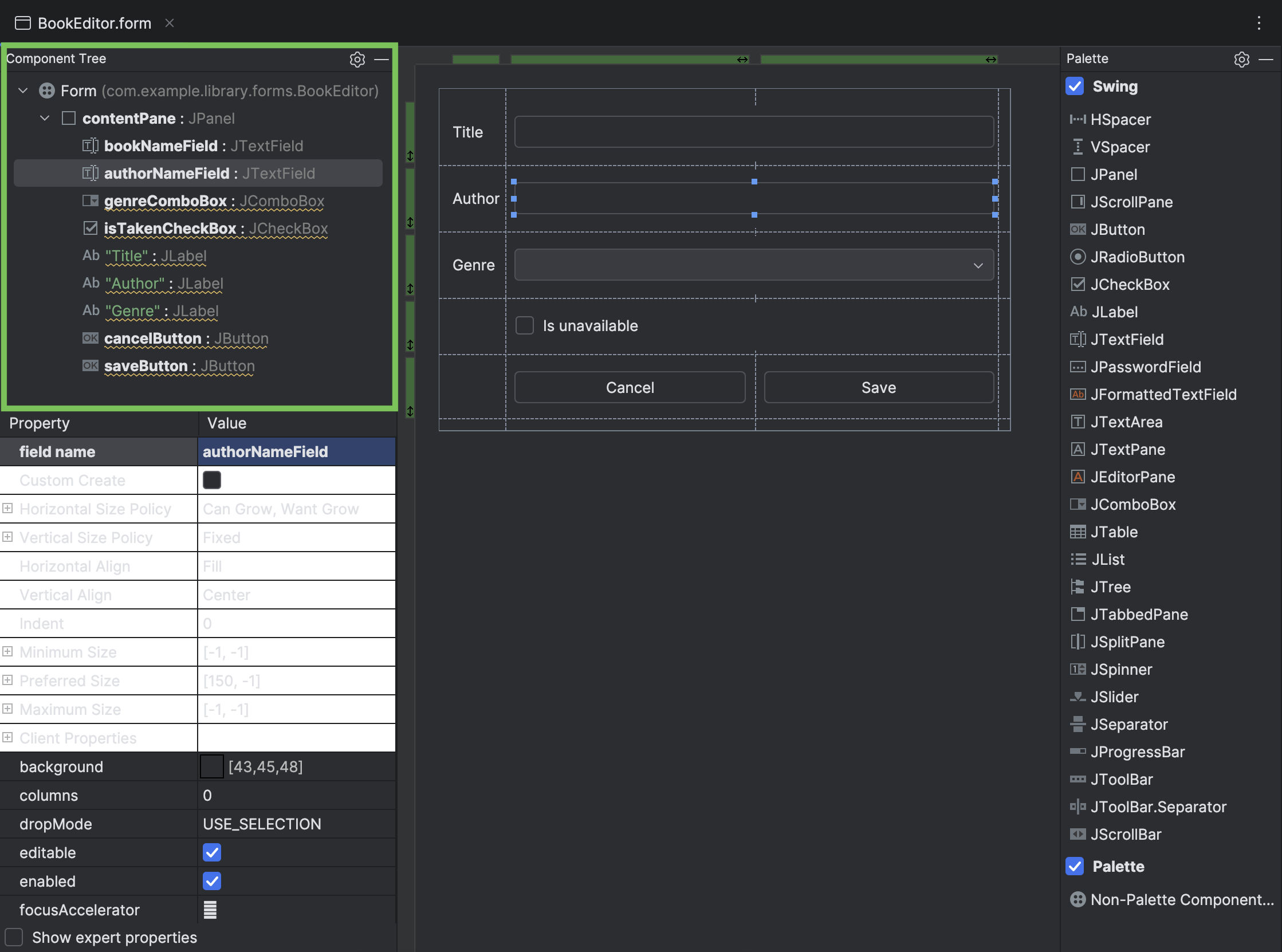 Component Tree | IntelliJ IDEA Documentation