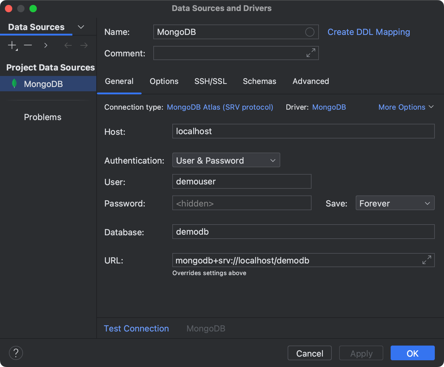MongoDB | WebStorm Documentation