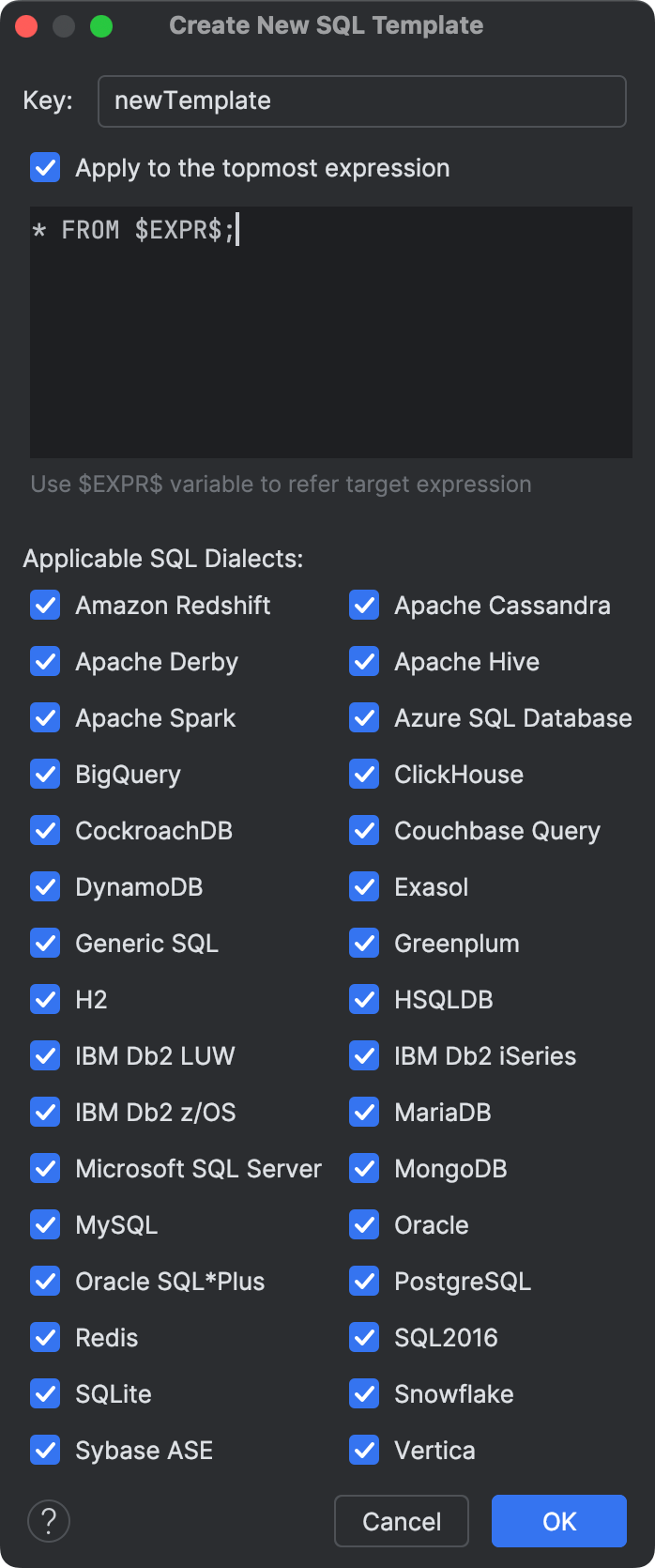 Code completion | DataGrip Documentation