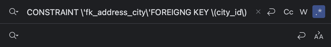 Search and replace content in files | DataGrip Documentation