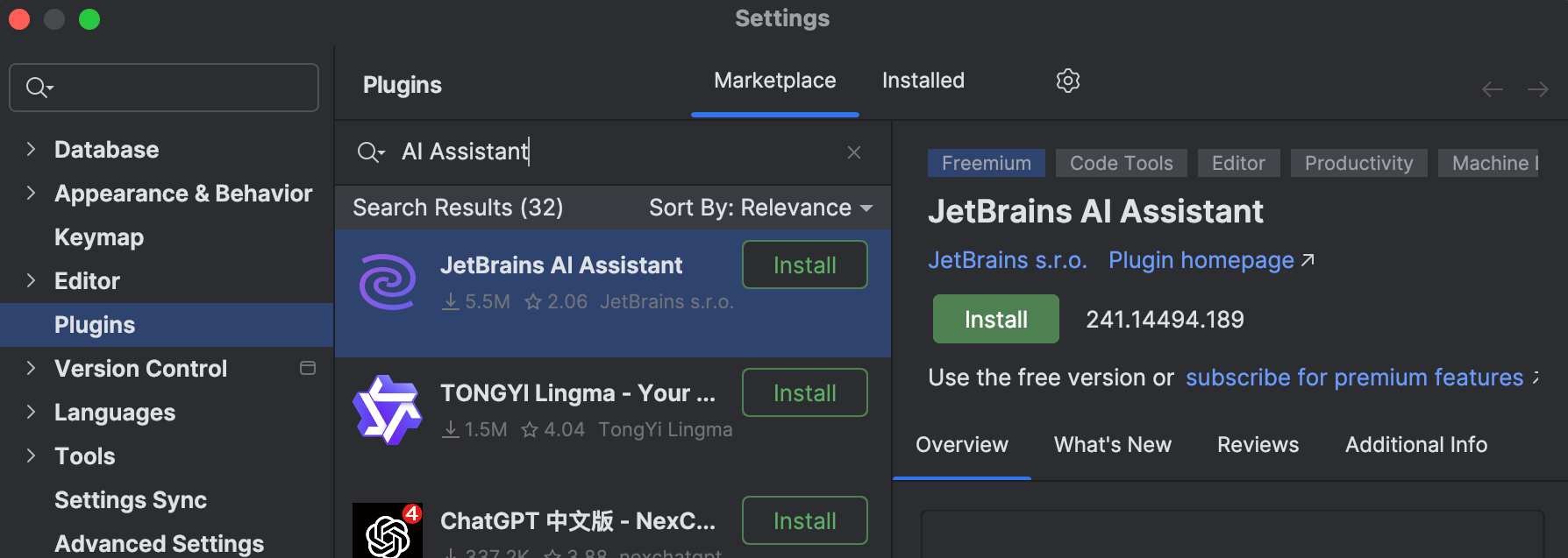 AI Assistant | DataGrip Documentation