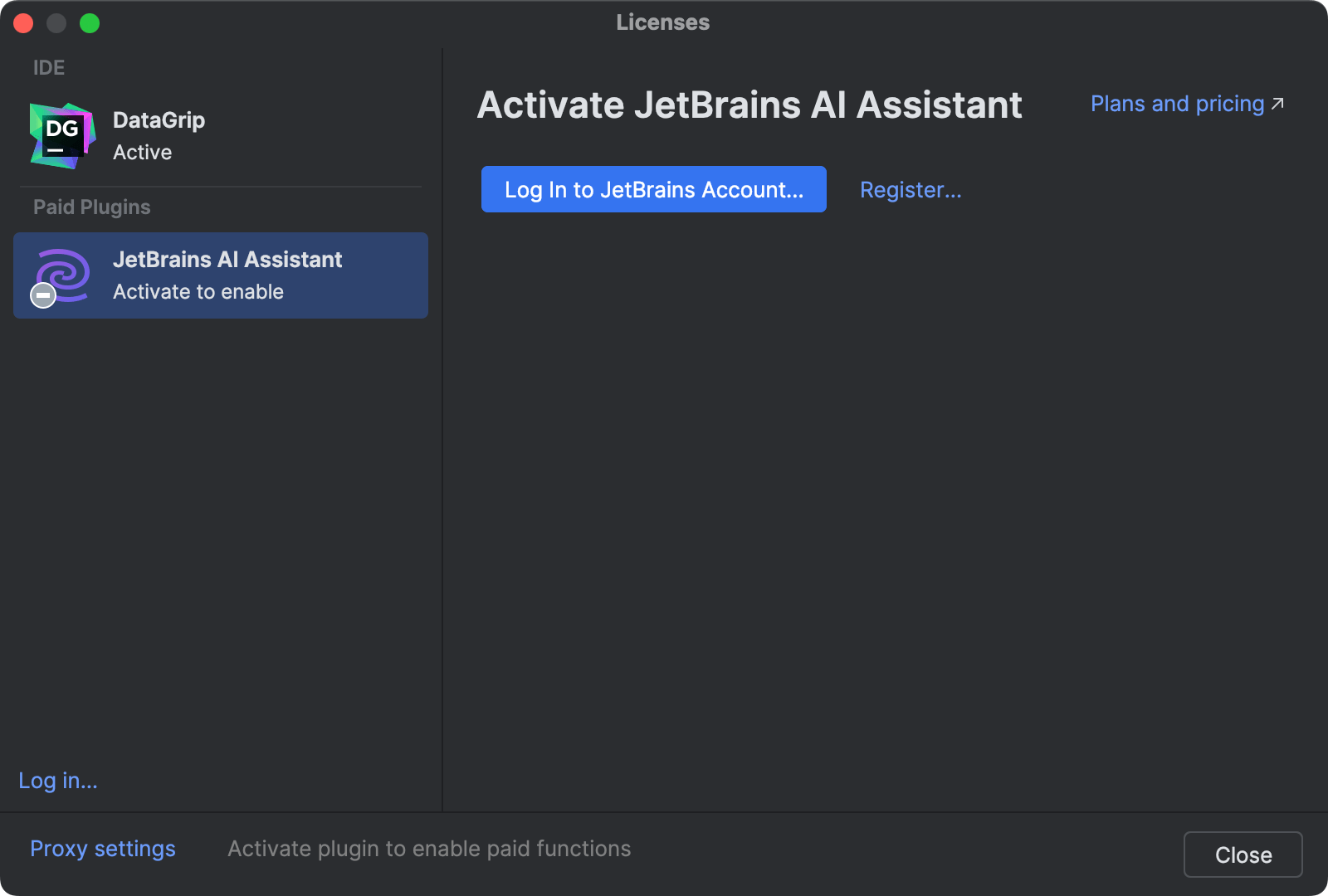 AI Assistant | DataGrip Documentation