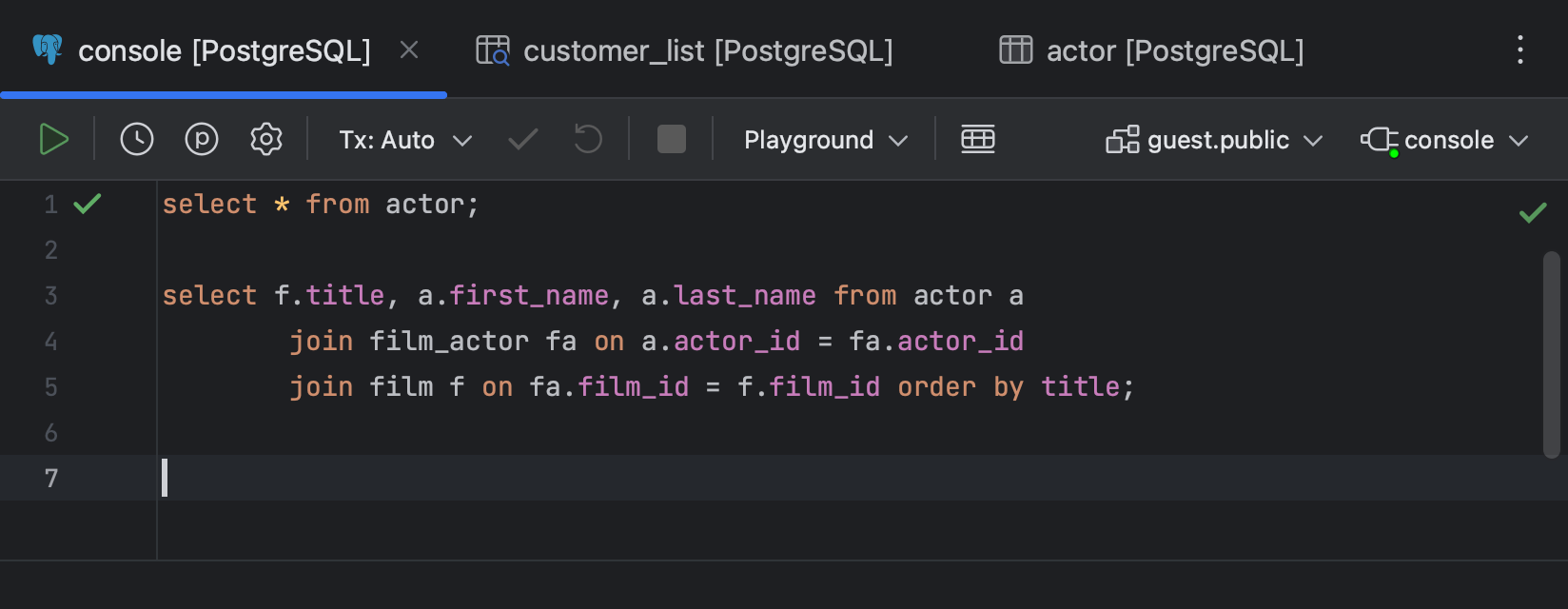 User interface | DataGrip Documentation