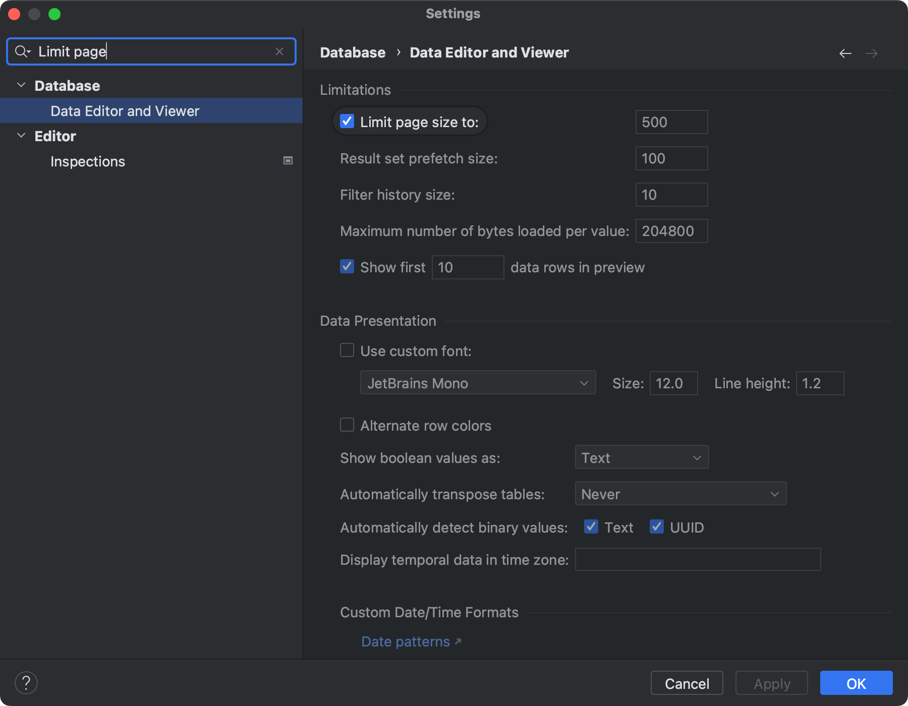 Search in DataGrip | DataGrip Documentation