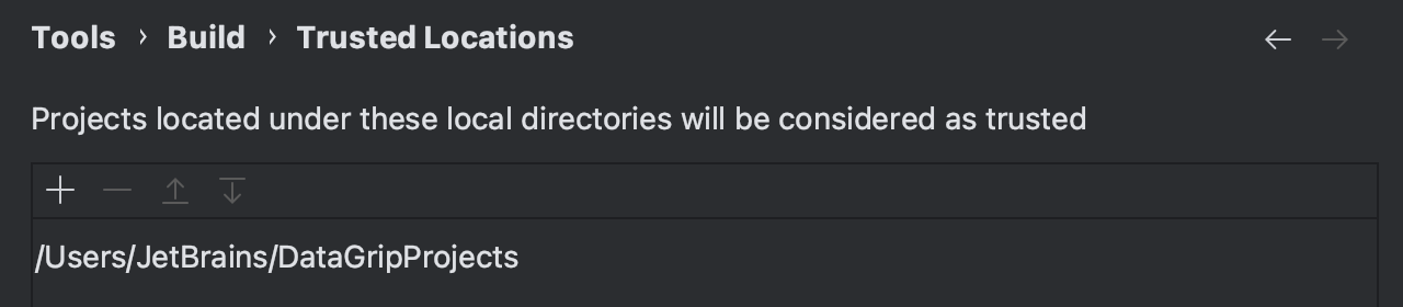 Project security | DataGrip Documentation