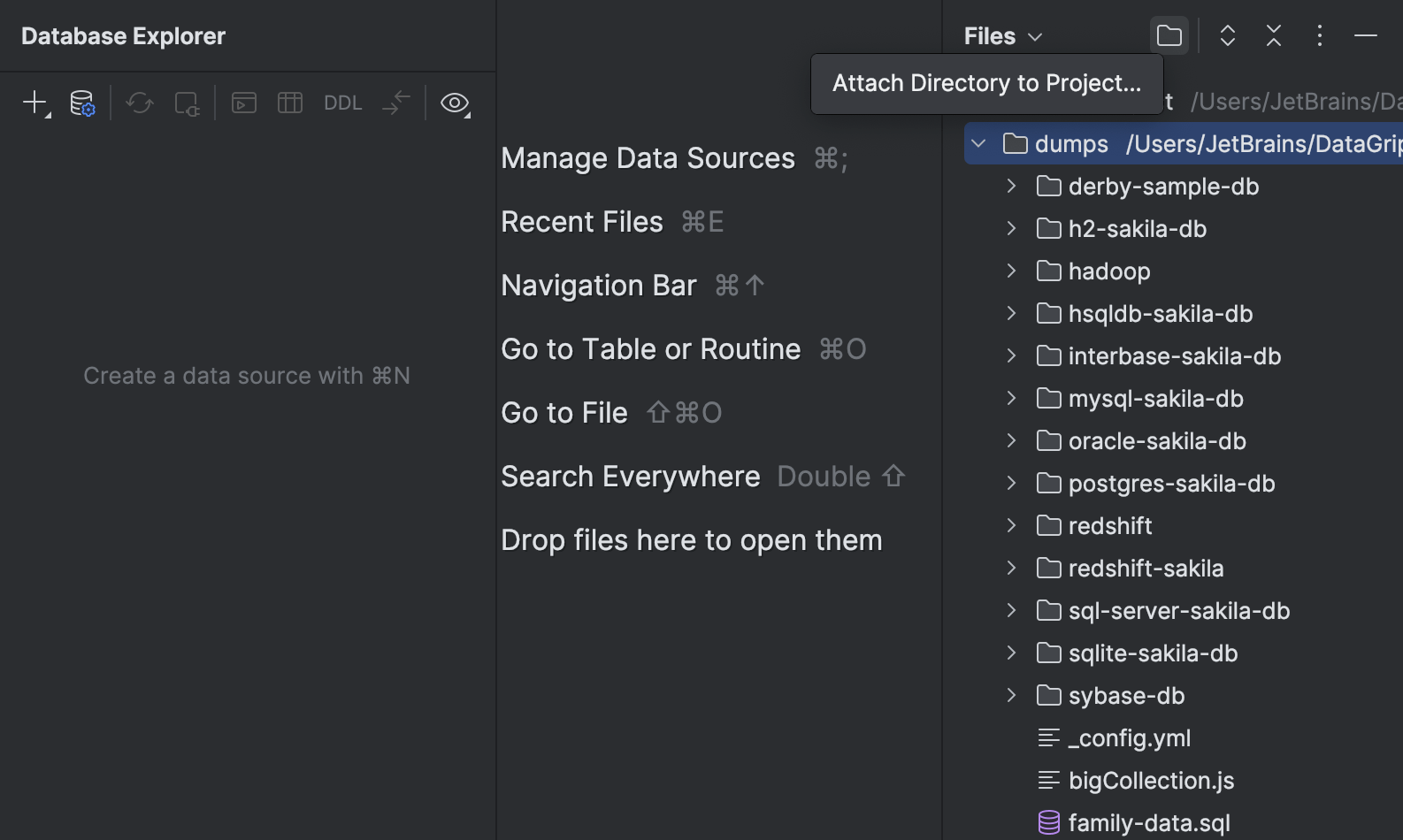 Import SQL dump files | DataGrip Documentation Import SQL dump files | DataGrip Documentation