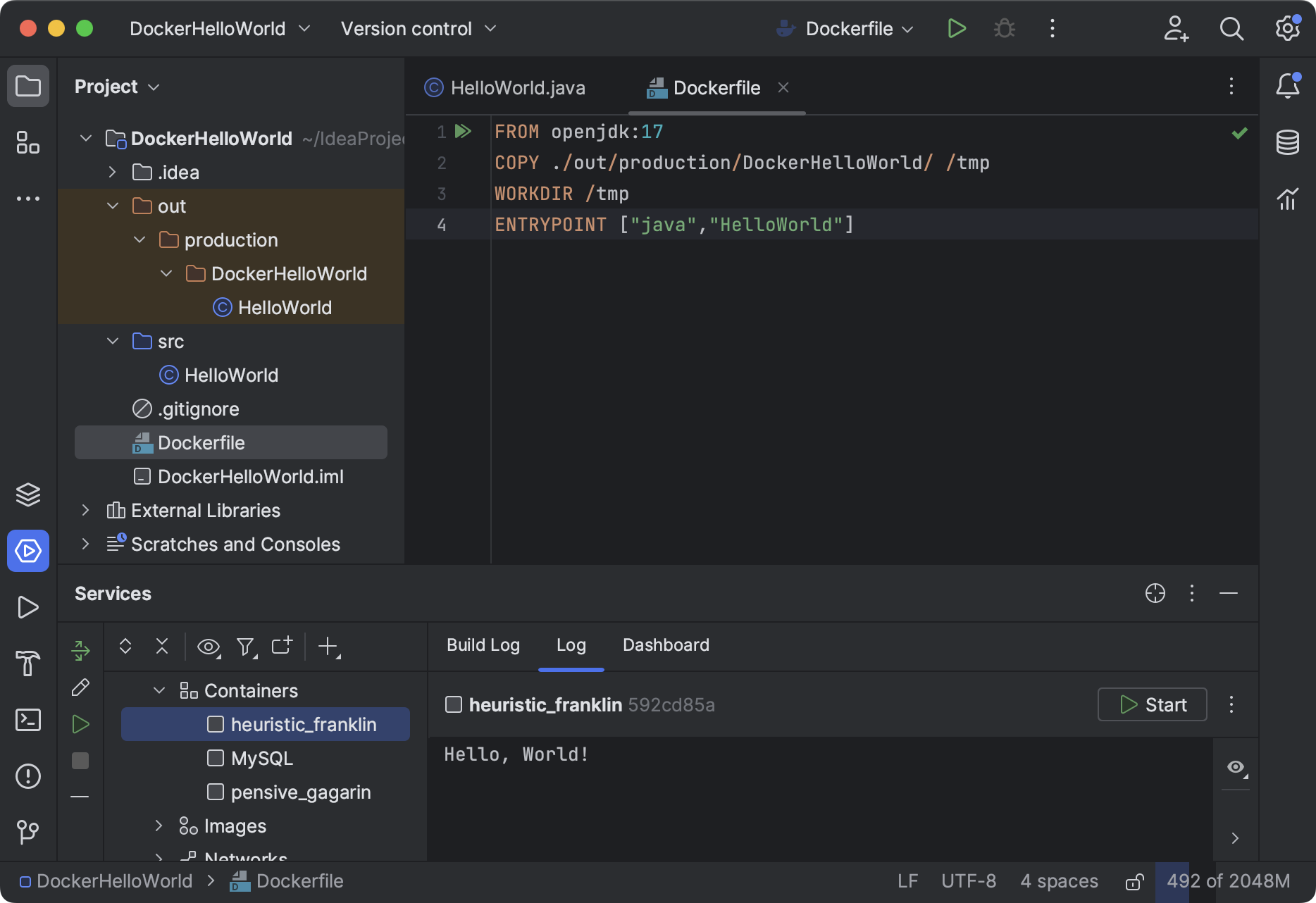 Dockerize A Java Application Intellij Idea Documentation