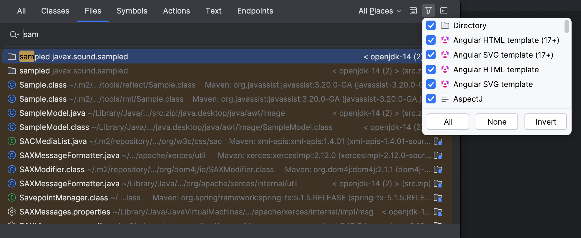 Search everywhere | IntelliJ IDEA Documentation