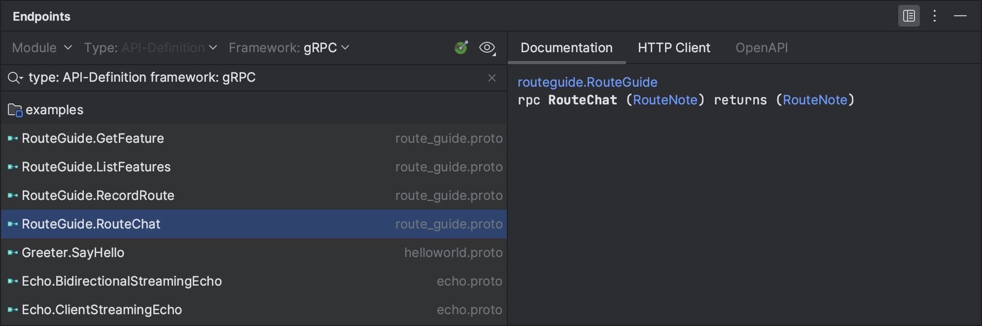 Endpoints tool window | GoLand Documentation