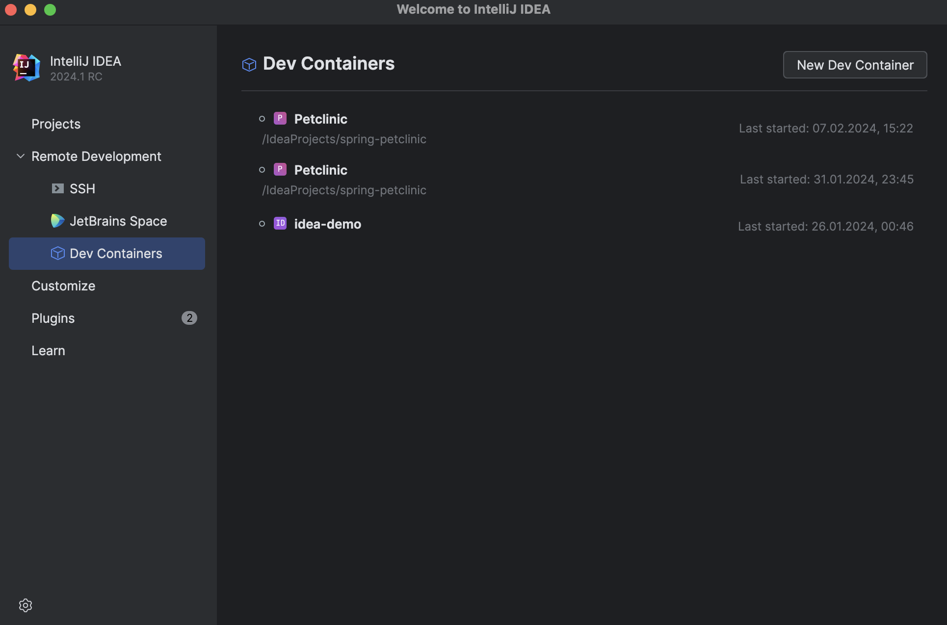 Dev Containers | IntelliJ IDEA Documentation