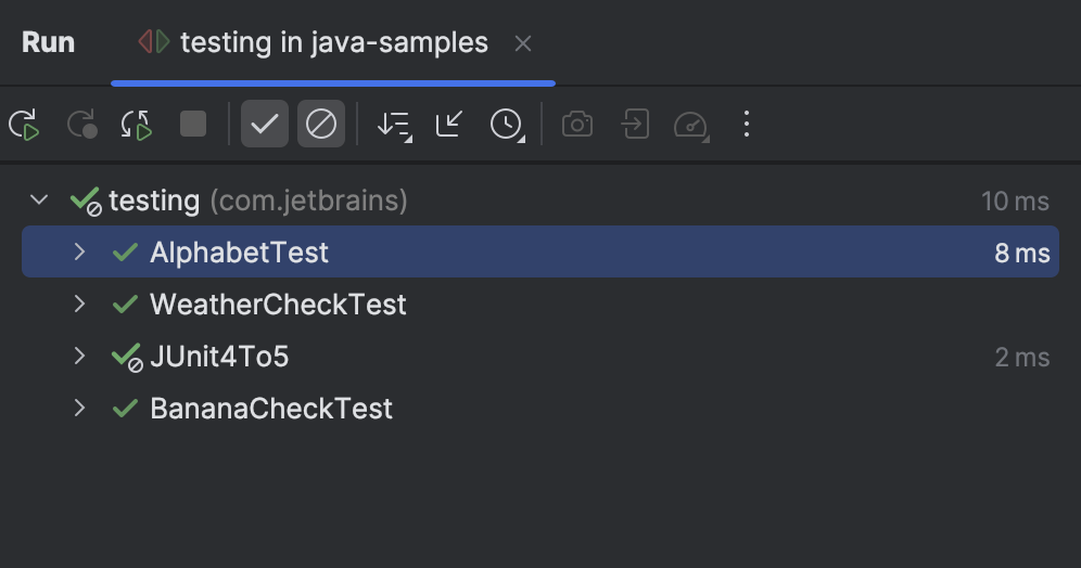 Run tests | IntelliJ IDEA Documentation