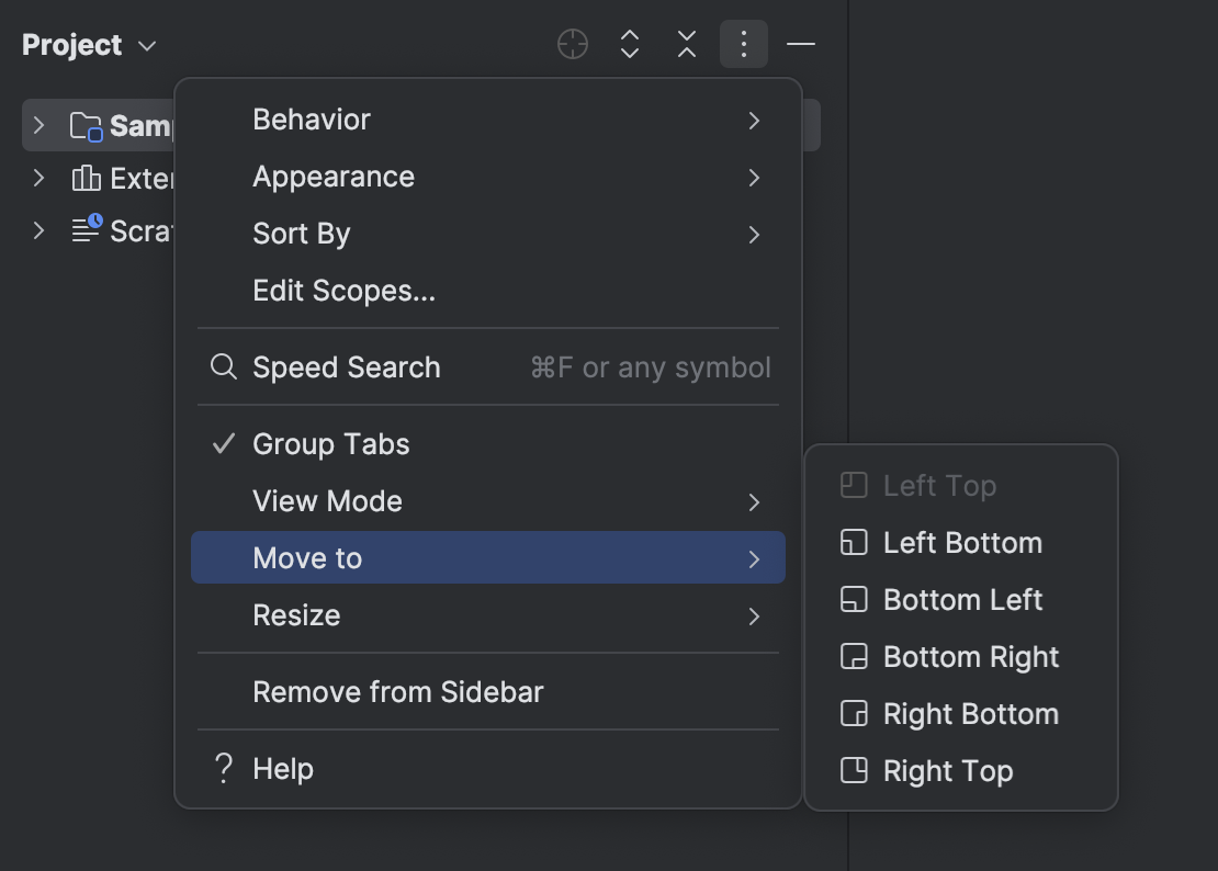 Arrange tool windows | IntelliJ IDEA Documentation
