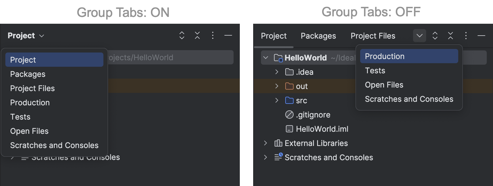 Project tool window | IntelliJ IDEA Documentation