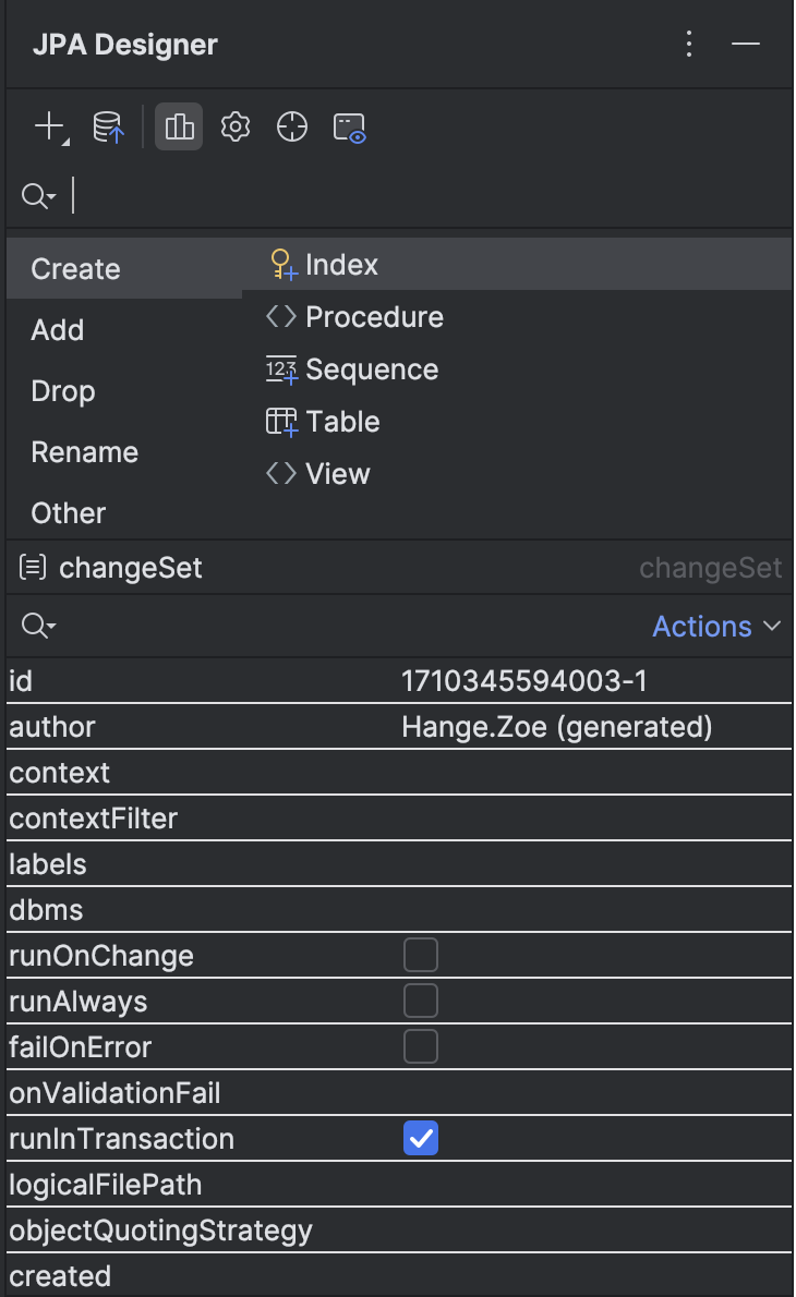 Liquibase | IntelliJ IDEA Documentation