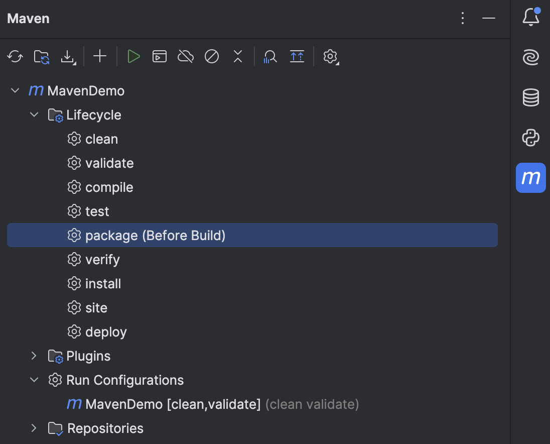 Maven goals | IntelliJ IDEA Documentation
