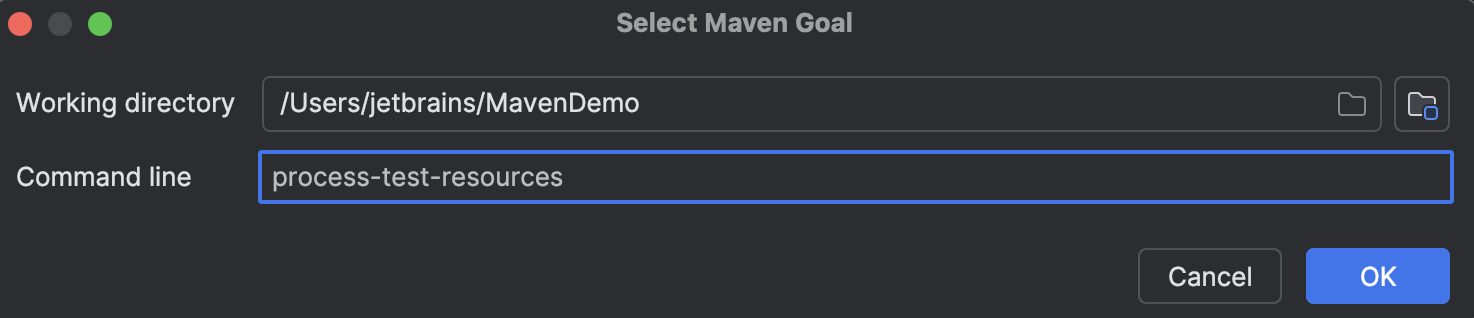 Maven goals | IntelliJ IDEA Documentation