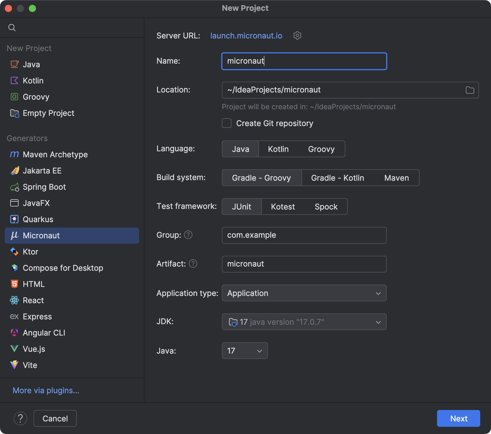 Micronaut | IntelliJ IDEA Documentation