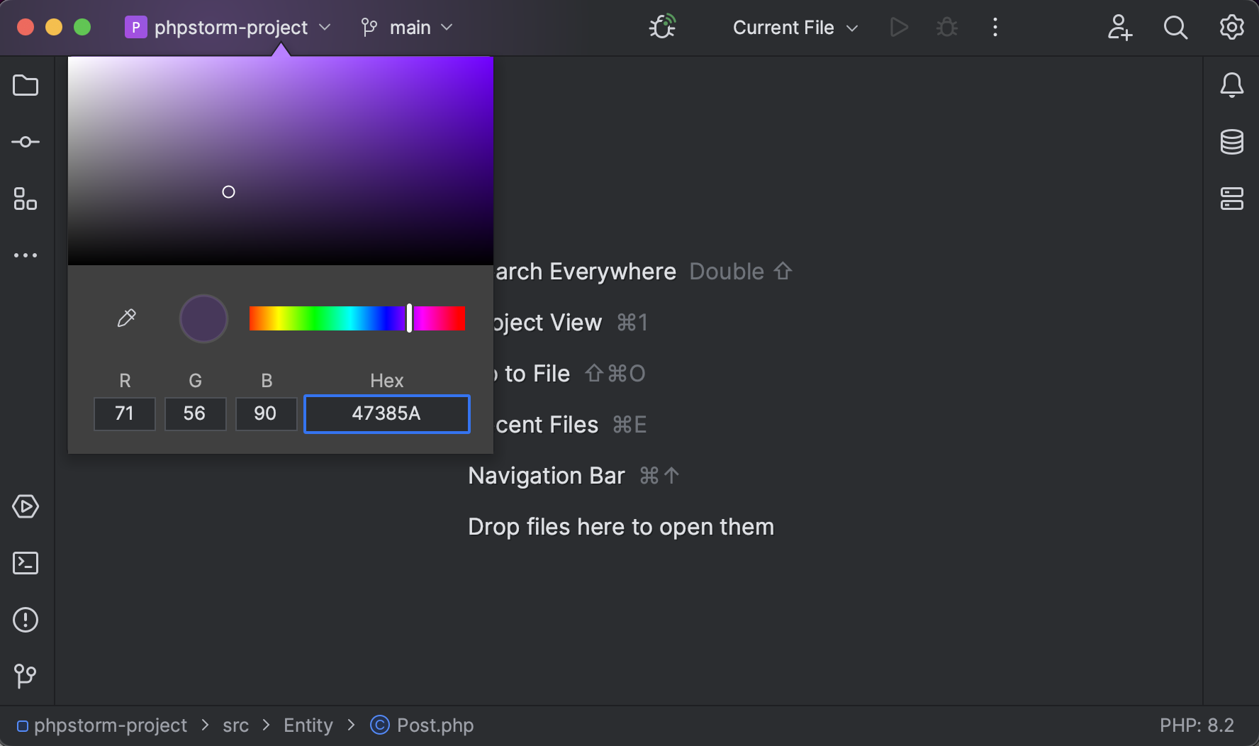 Menus and toolbars | PhpStorm Documentation