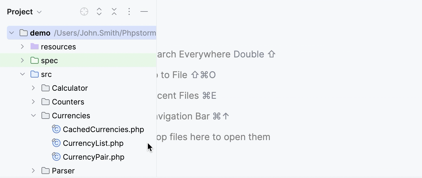 Copy and move refactorings | PhpStorm Documentation