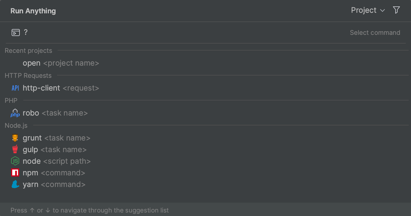 Run anything | PhpStorm Documentation