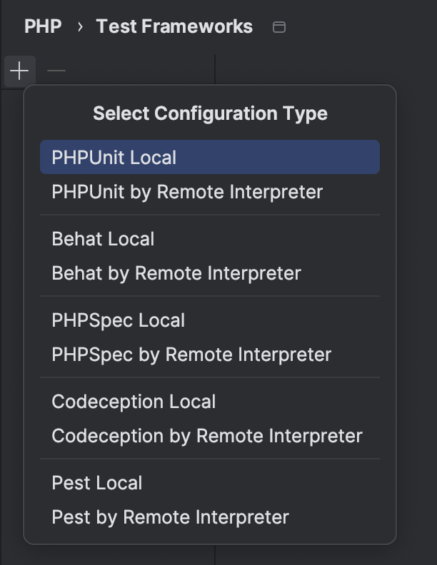 Test Frameworks Phpstorm Documentation 4245
