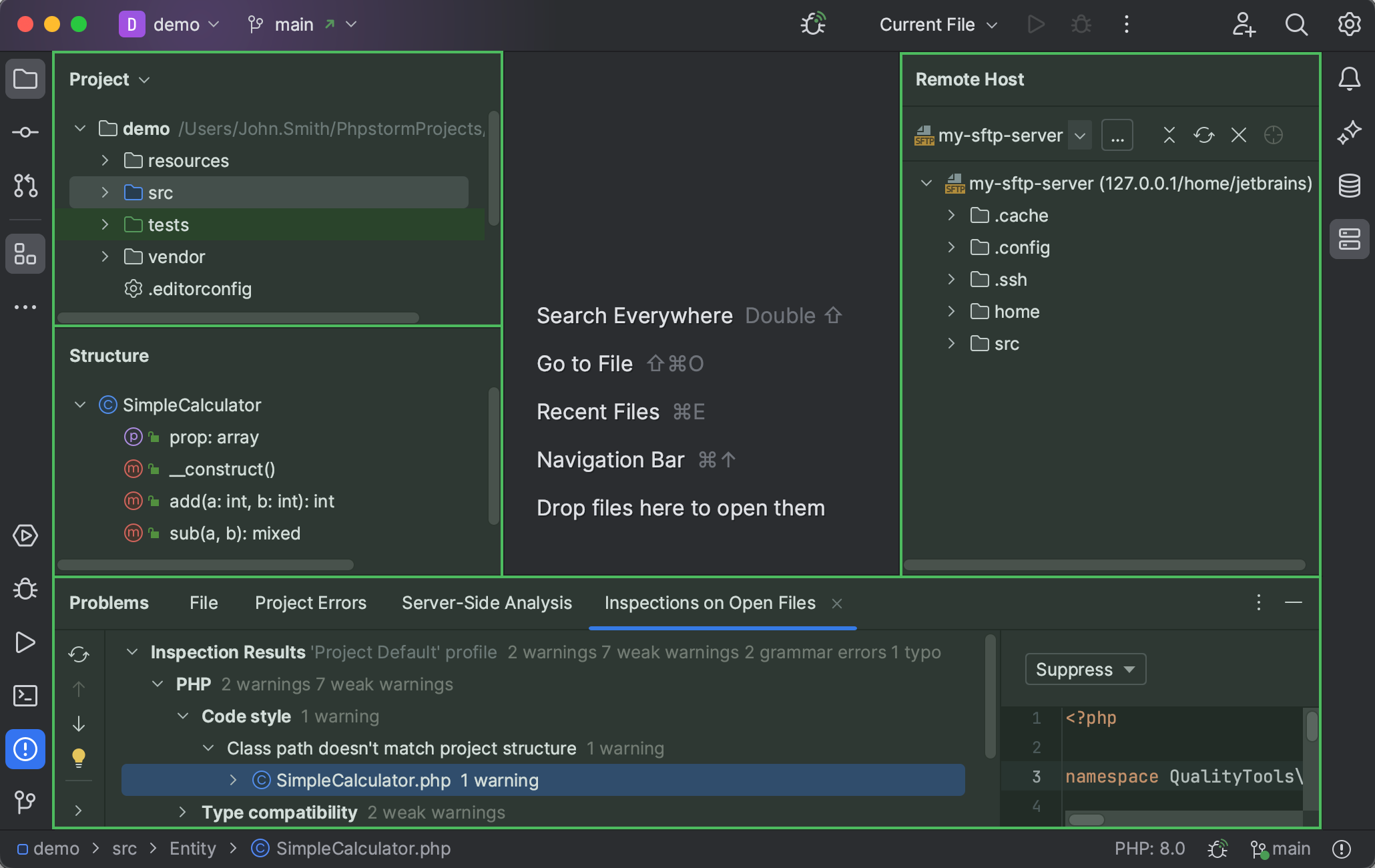 Tool windows | PhpStorm Documentation