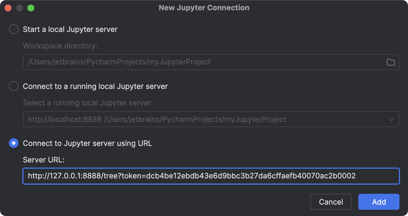 Manage Jupyter notebook servers | DataSpell Documentation
