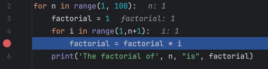 Examine suspended program | PyCharm Documentation