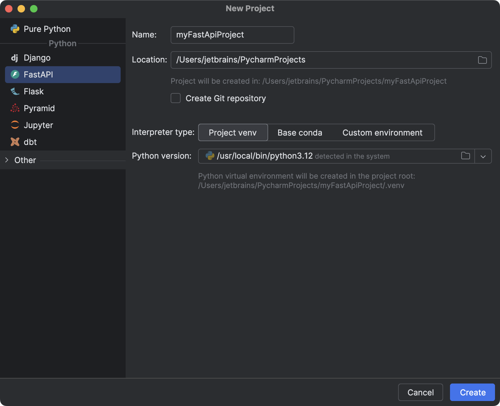 FastAPI | PyCharm Documentation