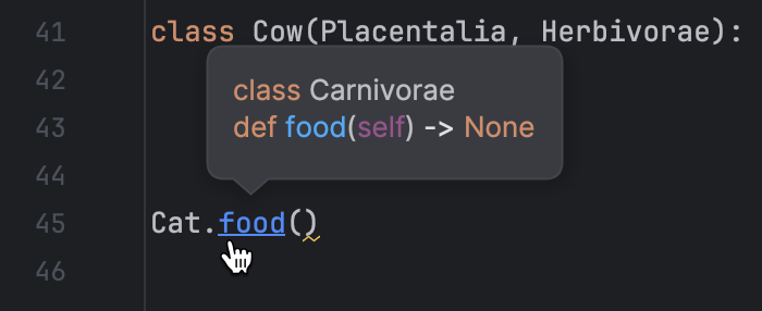 Source code navigation | PyCharm Documentation