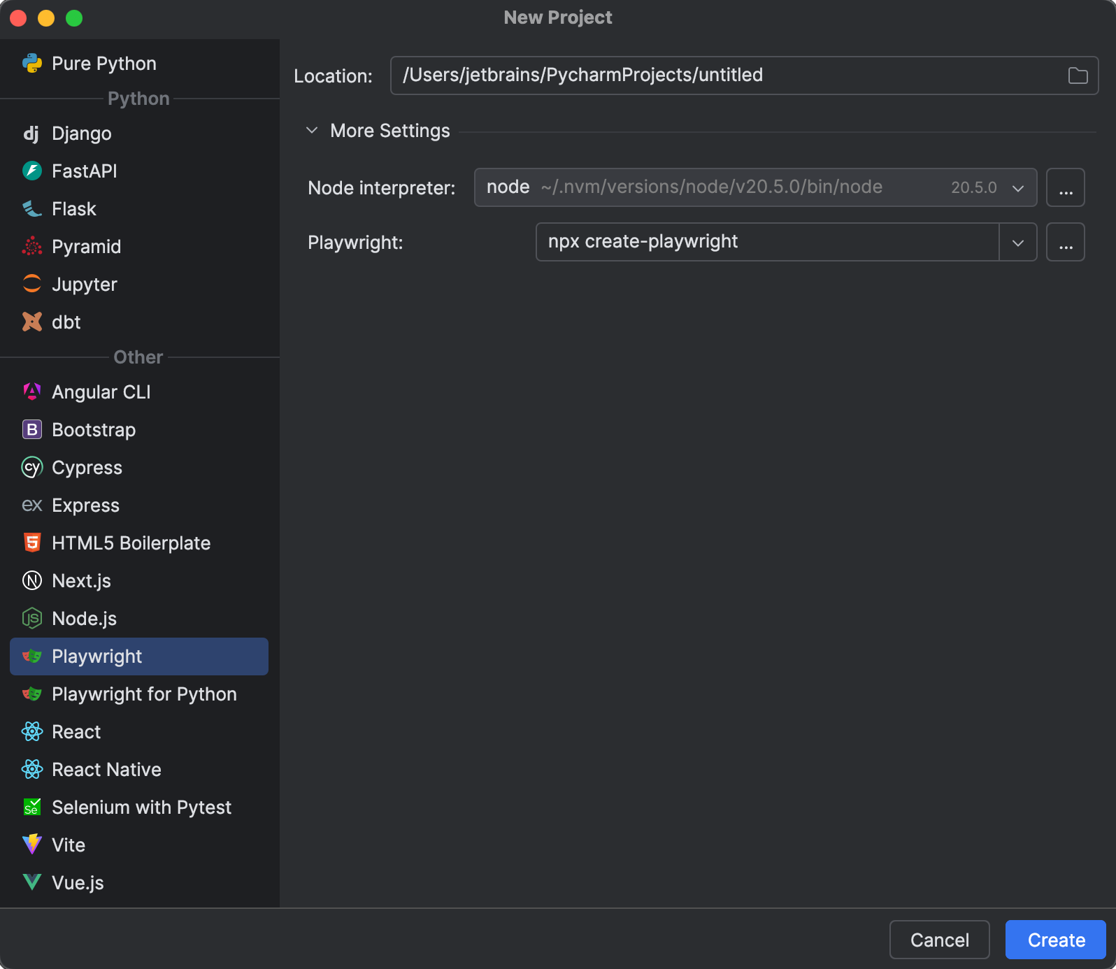 Playwright | PyCharm Documentation