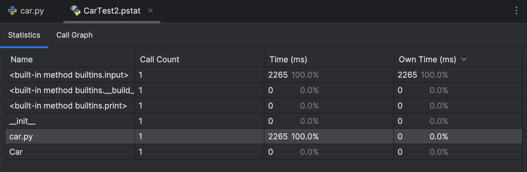 Optimize your code using profilers | PyCharm Documentation