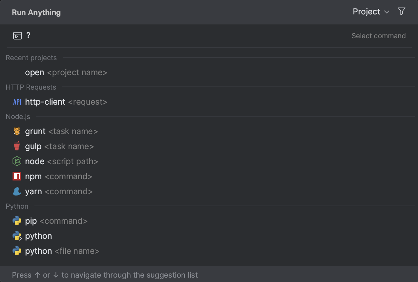 Run anything | PyCharm Documentation