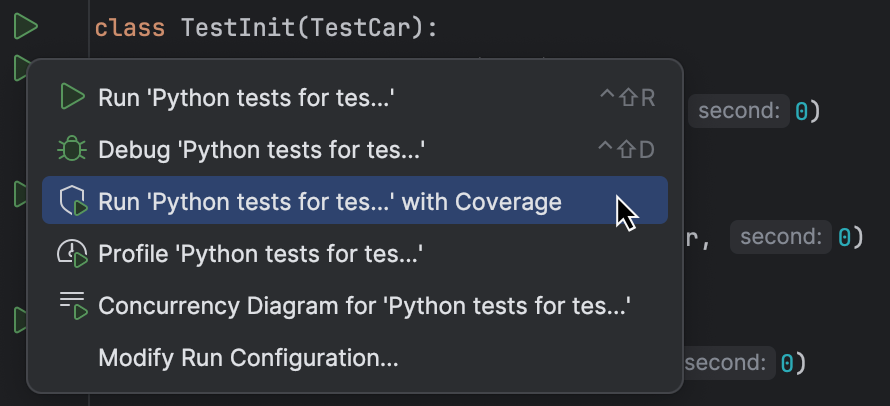 Running with coverage | PyCharm Documentation